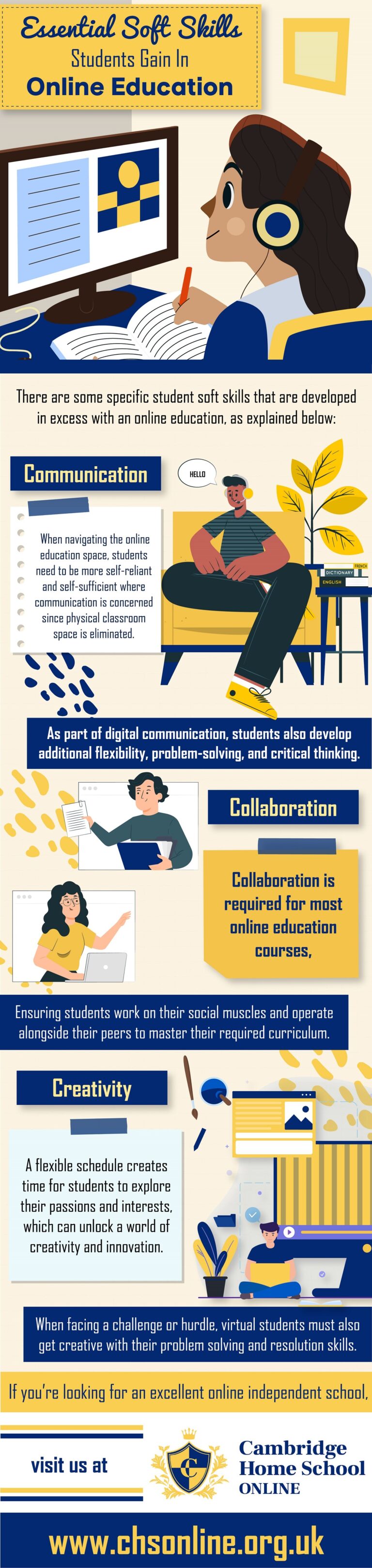 Essential Soft Skills Student Gain In Online Education Infographic ...